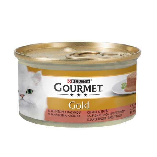 PURINA Gourmet Gold Cat Lamb & Duck Pate 85 g