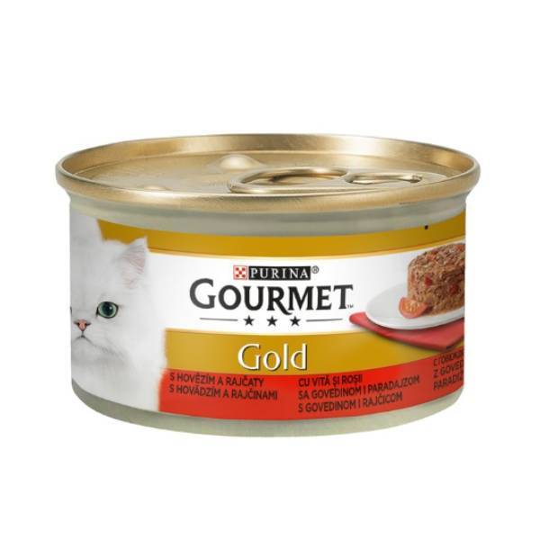 PURINA Gourmet Gold Cat Savoury Cake Beef & Tomato 85 g