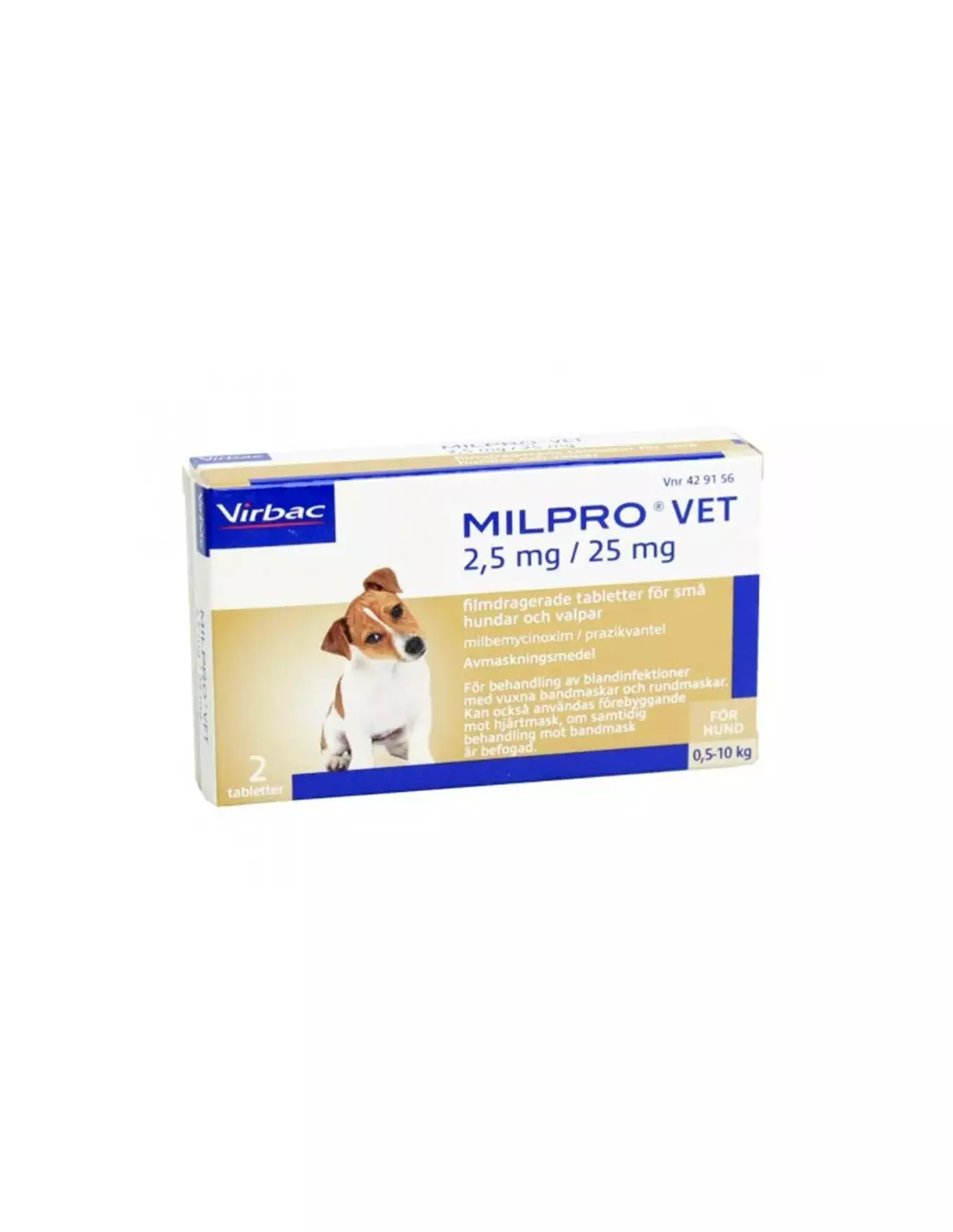 Milpro tableta 2.5mg za male pse i štenad