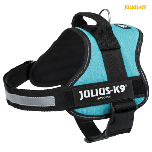 JULIUS-K9 POWERHARNESS AM ZA PSE M 58-76CM/40MM SVETLO PLAVI