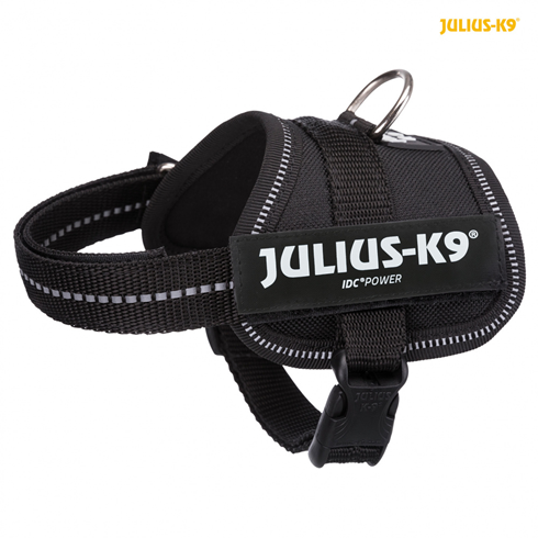 JULIUS-K9 Powerharness AM za pse 2XS 33-45cm/18mm CRNI