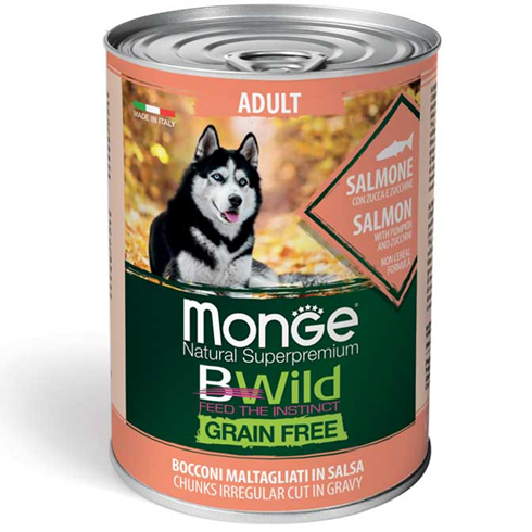 Monge BWild Adult Grain Free konzerve za pse Losos 400g