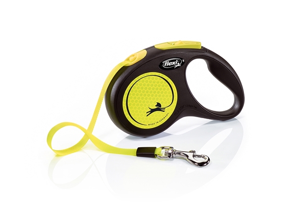 Flexi New Neon Yellow M povodac Tape (traka) 5m žuti