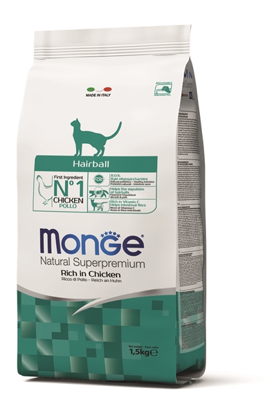 Monge Cat Adult Hairball sa piletinom 1.5 kg