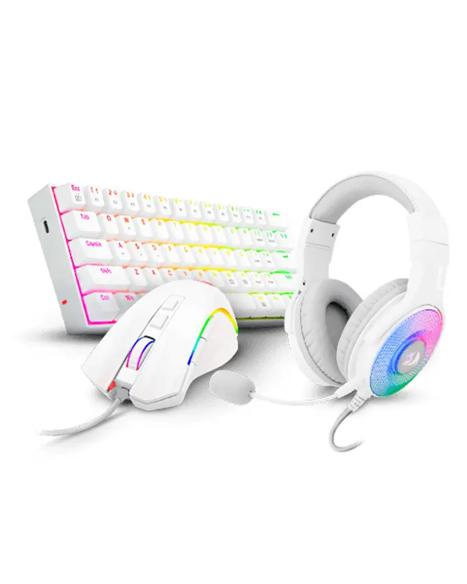 REDRAGON 3 in 1 Combo S129W Keyboard, Mouse and Headphones