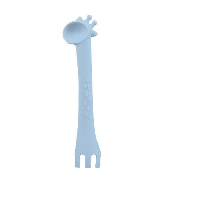 Silikonska kašičica giraffe blue KKB40082