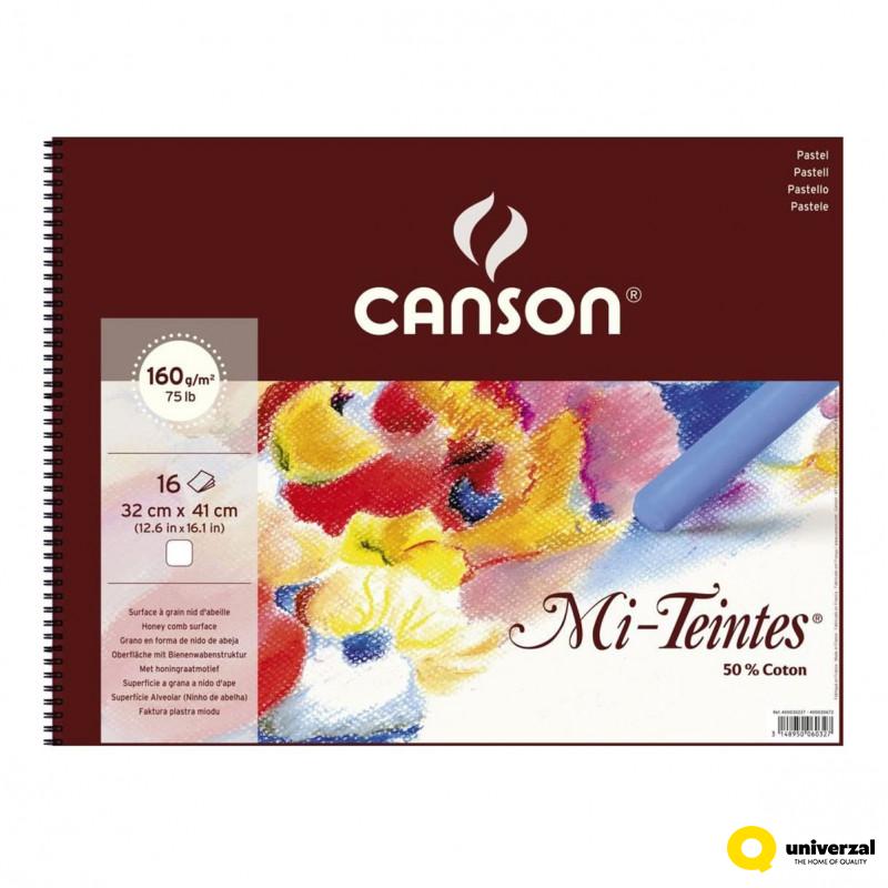 BLOK 32X41cm 160g 16 LISTA MI-TEINTES CANSON 400030227