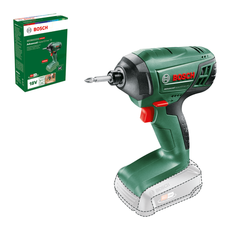 Bosch Akumulatorski udarni odvrtač AdvancedImpactDriver 18V, solo, 0603980303