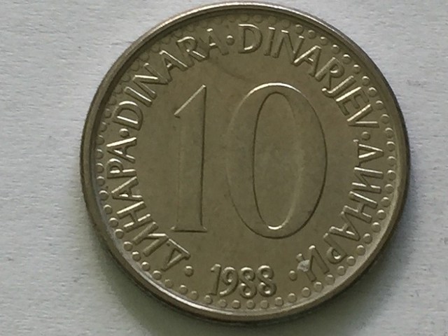 10 DINARA 1988 SFRJ