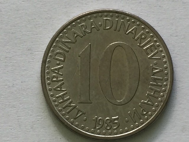 10 DINARA 1985 SFRJ