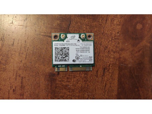 Wireless kartica 3160HMW skinuta sa HP 470 G2 laptopa