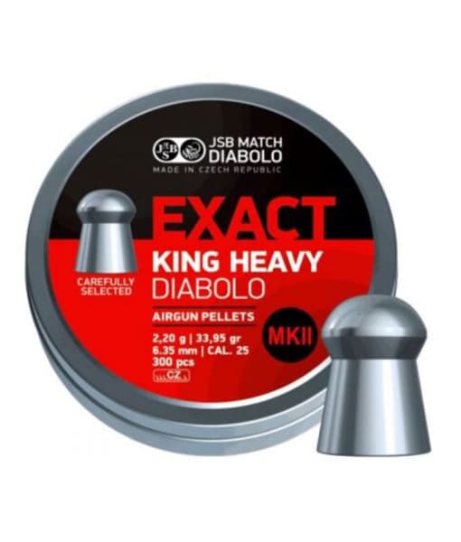 JSB King Heavy MKII 6.35mm(.25) 2,20g 1/300