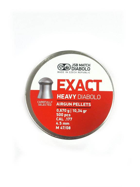 JSB Exact Heavy 4,5mm(.177) 0,670g 1/500