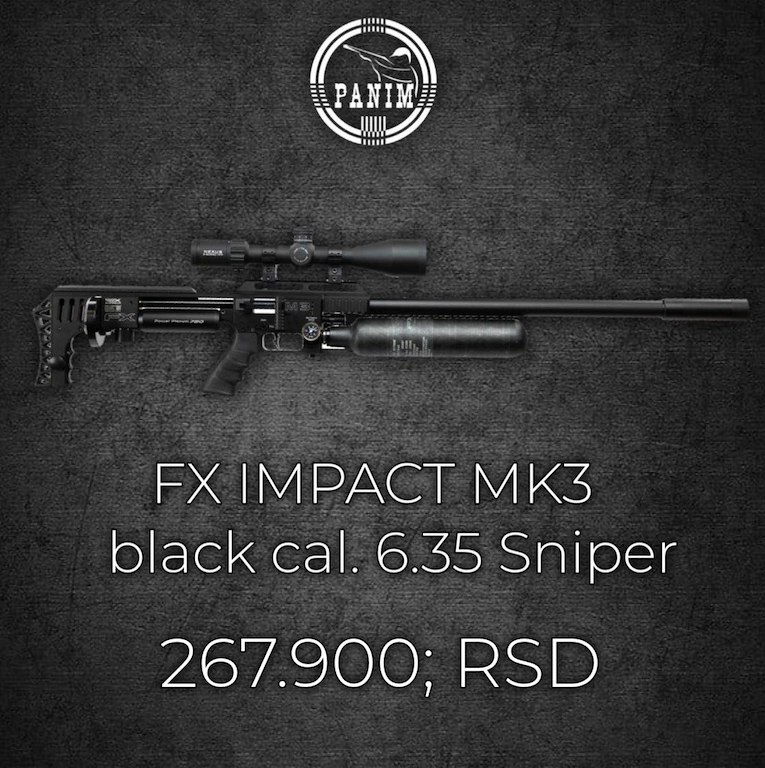 FX Impact MK3 Crni Sniper 6.35mm