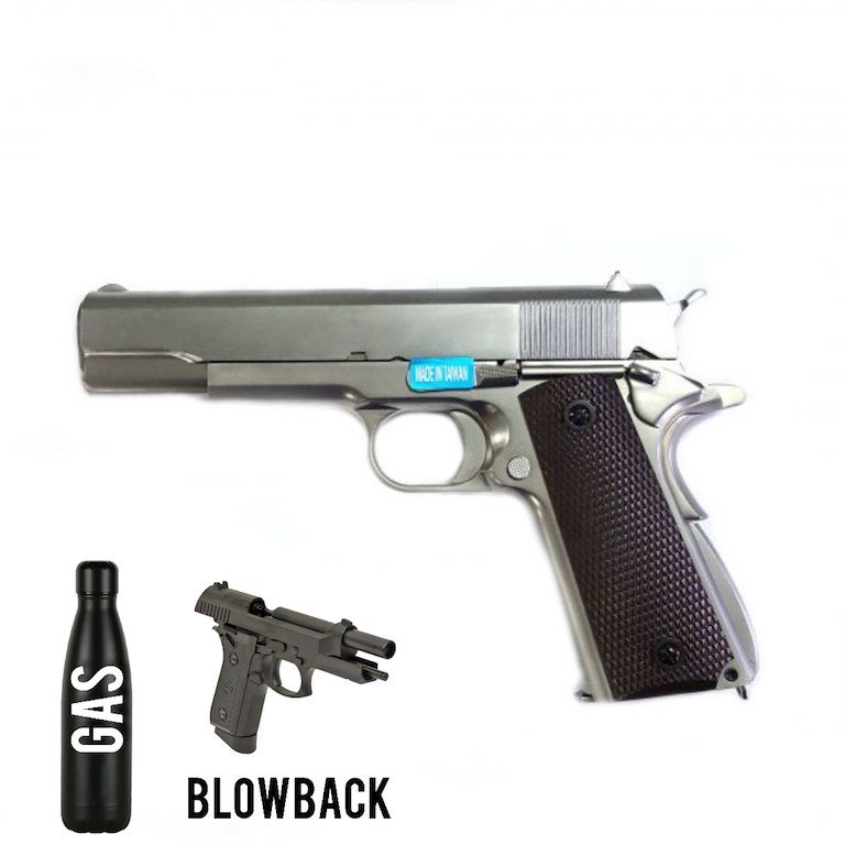 WE Colt 1911 Matte Chrome