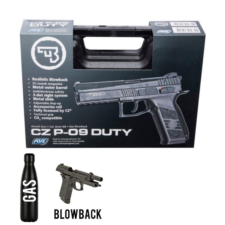 CZ P-09 Blow Back, crni