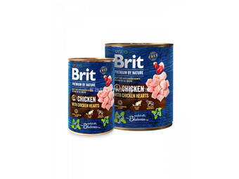 BRIT Konzerva za pse - Piletina i Srca 400g