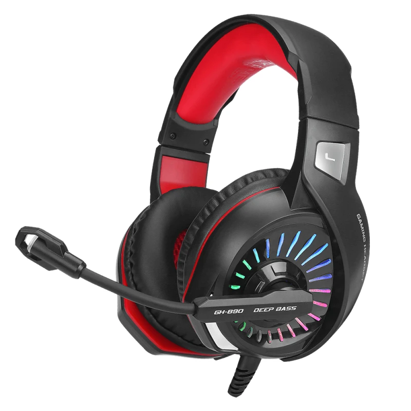Xtrike Me GH890 RGB gejmerske slušalice sa mikrofonom crno crvene