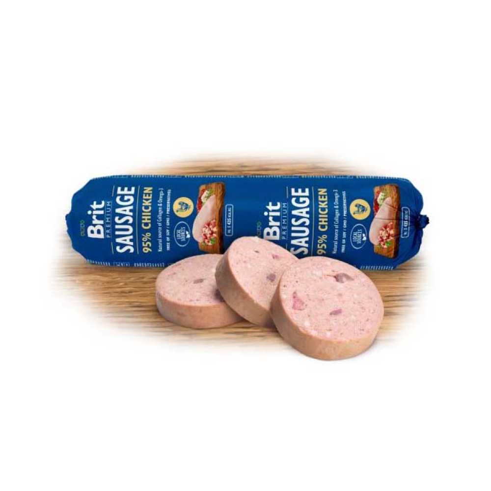 BRIT Kobasica za pse - Piletina 800g