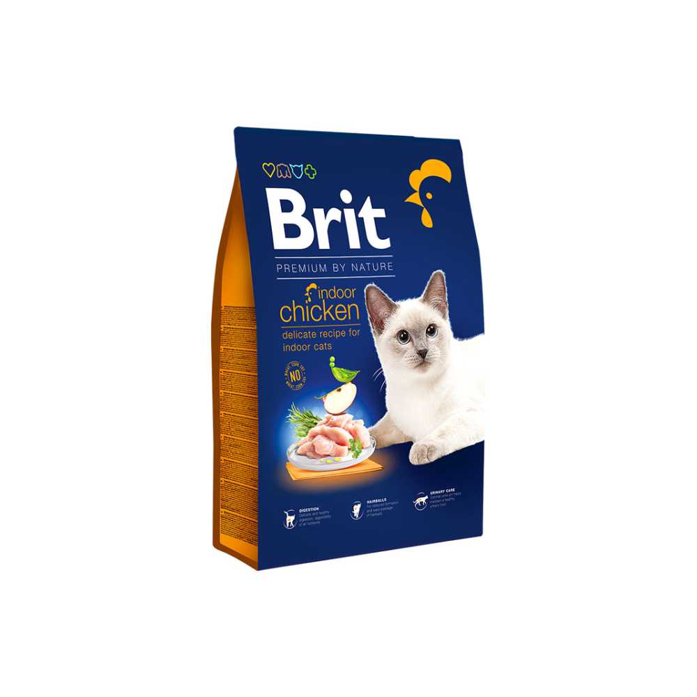 BRIT Hrana za mačke - Indoor Piletina 8kg