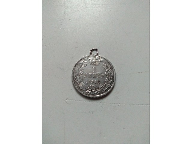 1 dinar Srbija 1915.  srebro