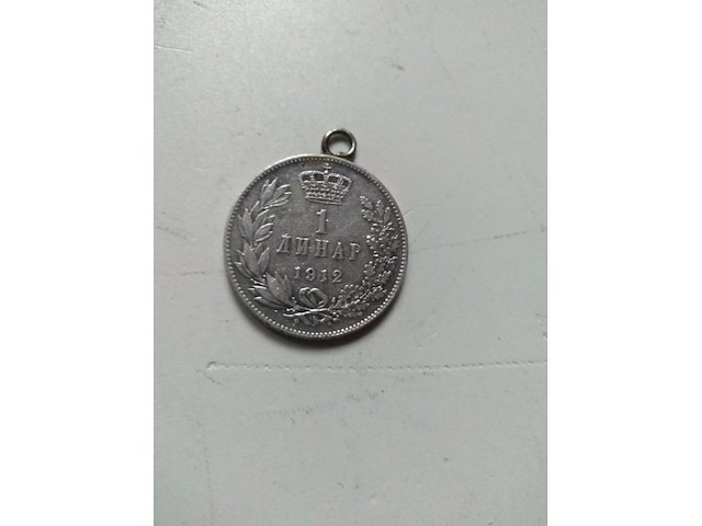 1 dinar Srbija 1912.  srebro