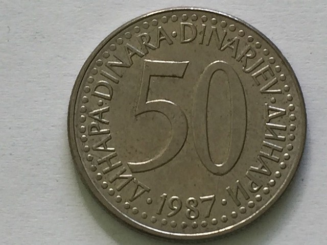 50 DINARA 1987 SFRJ