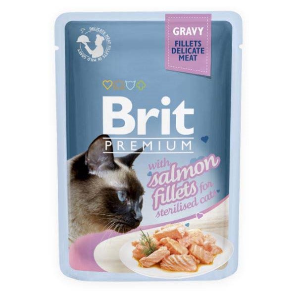 BRIT PC Delicate fileti u sosu STERILISANE LOSOS 85gr