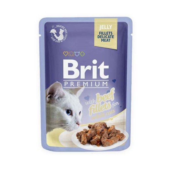 BRIT PC Delicate fileti u želeu GOVEDINA 85gr