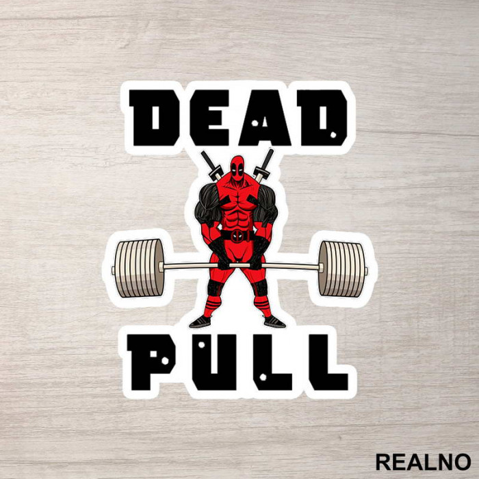 DEAD PULL - TRENING - DEADPOOL - NALEPNICA