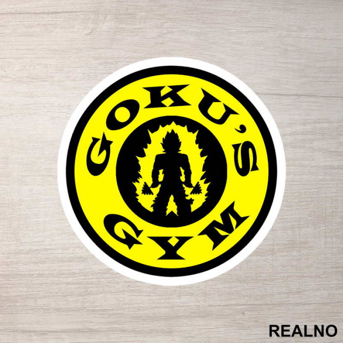 GOKU'S GYM - TRENING - NALEPNICA