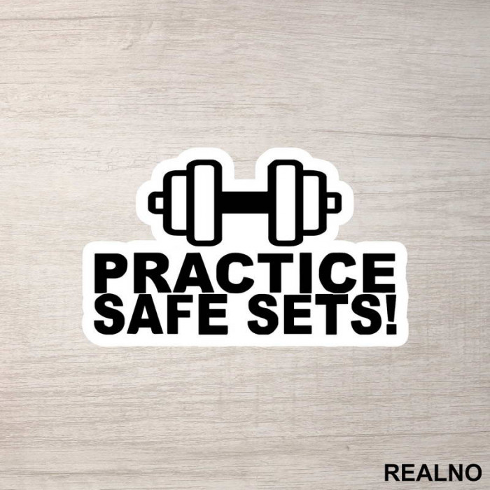 PRACTIC SAFE SETS - TRENING - NALEPNICA