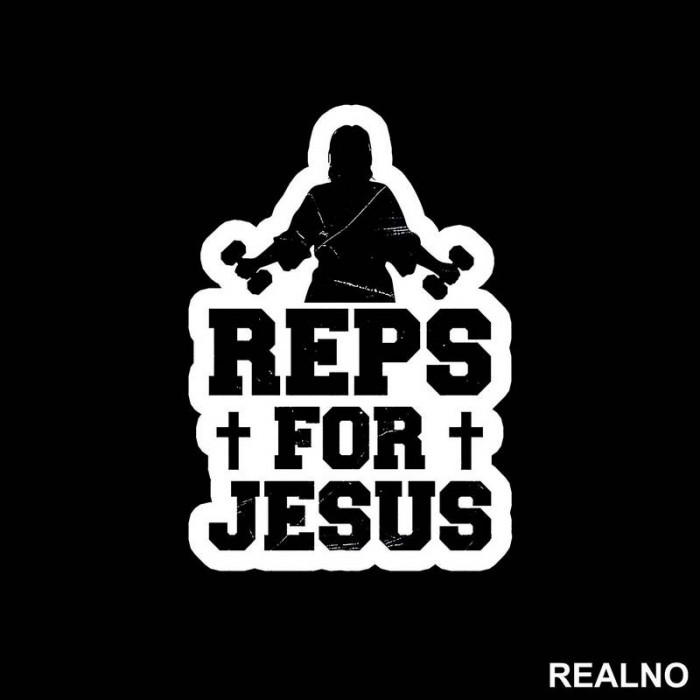 REPS FOR JESUS - TRENING - NALEPNICA