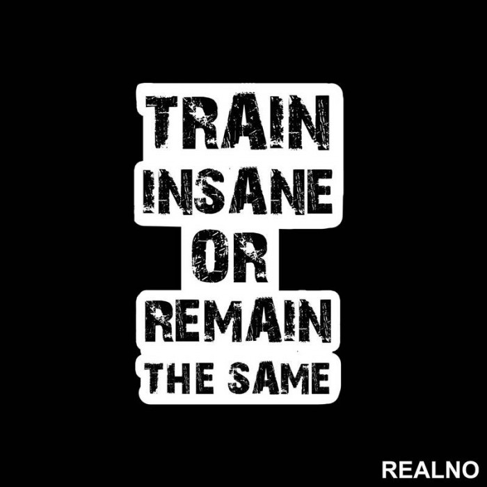 TRAIN INSANE OR REMAIN THE SAME - TRENING - NALEPNICA