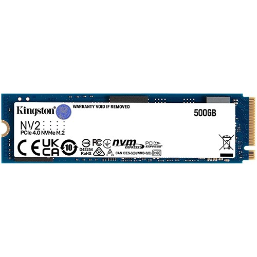 Kingston 500GB NV2 PCIe 4.0 NVMe M.2 SSD | SNV2S/500G