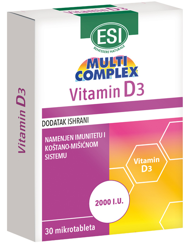 Vitamin D 2000 IU, 30 mikrotableta