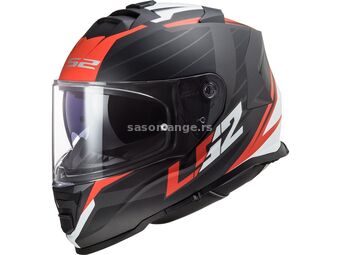 Kaciga LS2 Full Face FF800 STORM NERVE mat crno crvena sa na