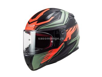 Kaciga LS2 Full Face FF353 GALE MATT BLACK RED MATT GREEN