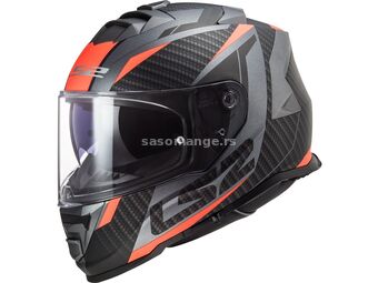 Kaciga LS2 Full Face FF800 STORM RACER mat titanium narandža