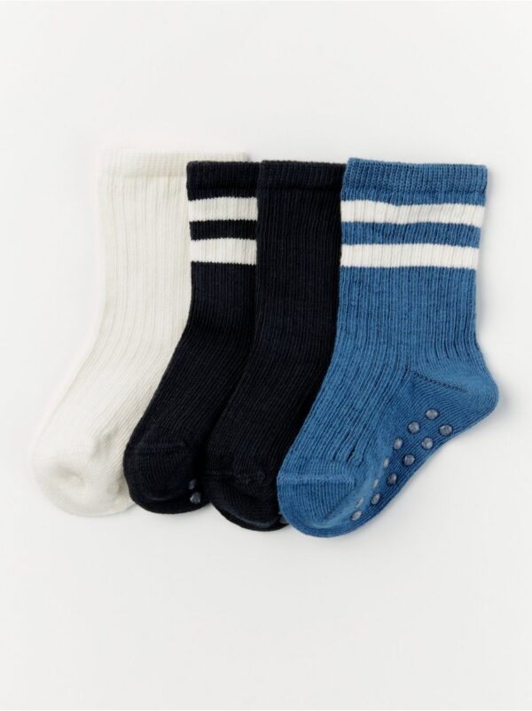 Čarape – 4-pack ribbed socks with stripes