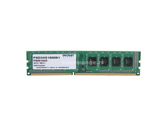 RAM memorija DDR3 4GB 1600MHz Patriot Signature PSD34G160081