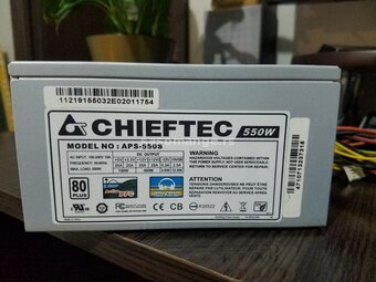 Chieftec 550W APS-550S 80+ ispravno