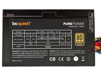 Be Quiet Pure Power 630W L7-630W 80+ Bronze