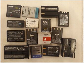 Baterije: Sony, Nikon, Canon, Casio, HP, Fuji, Kodak