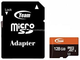 TeamGroup MICRO SDXC 128GB UHS-I +SD Adapter TUSDX128GUHS03