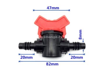 Ventil za navodnjavanje ulaz 8 mm kap po kap 3/8 col