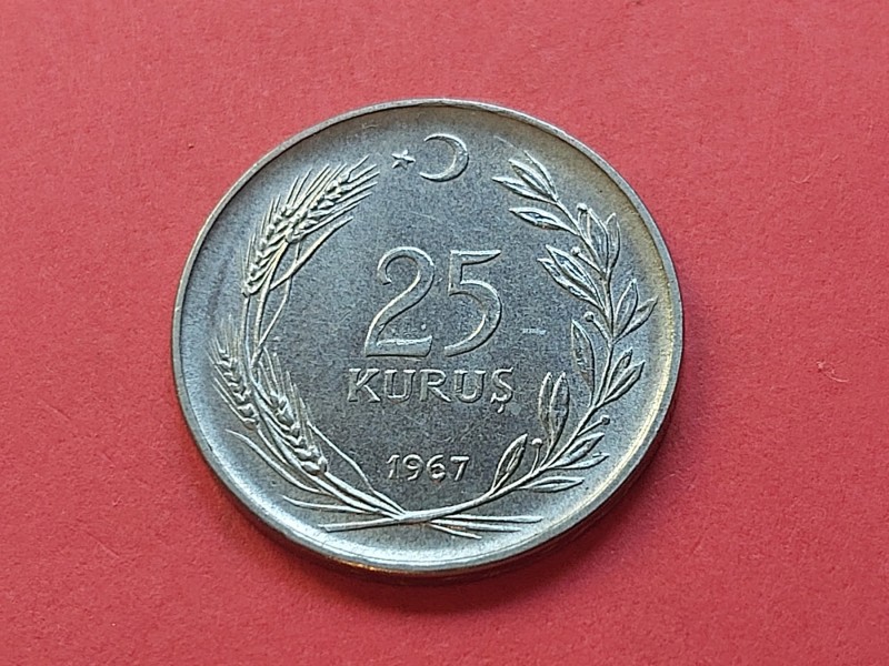 Turska - 25 kurus 1967 god