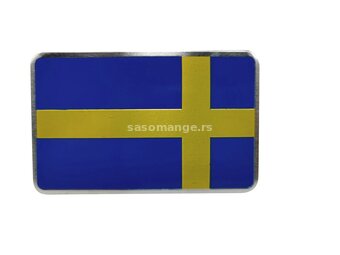 Sweden aluminijumski stiker plocica broj S2