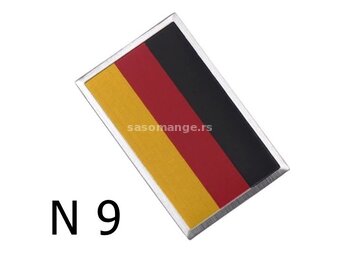 Germany aluminijumski stiker plocica broj N9