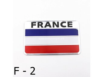 France aluminijumski stiker plocica F2